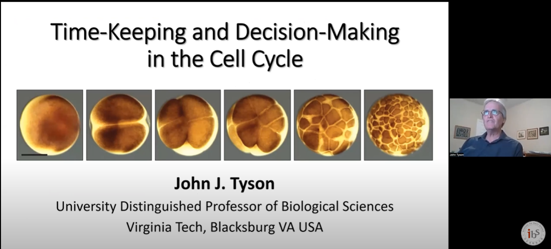 John Tyson gave an online talk titled "Time-keeping and Decision-making ...