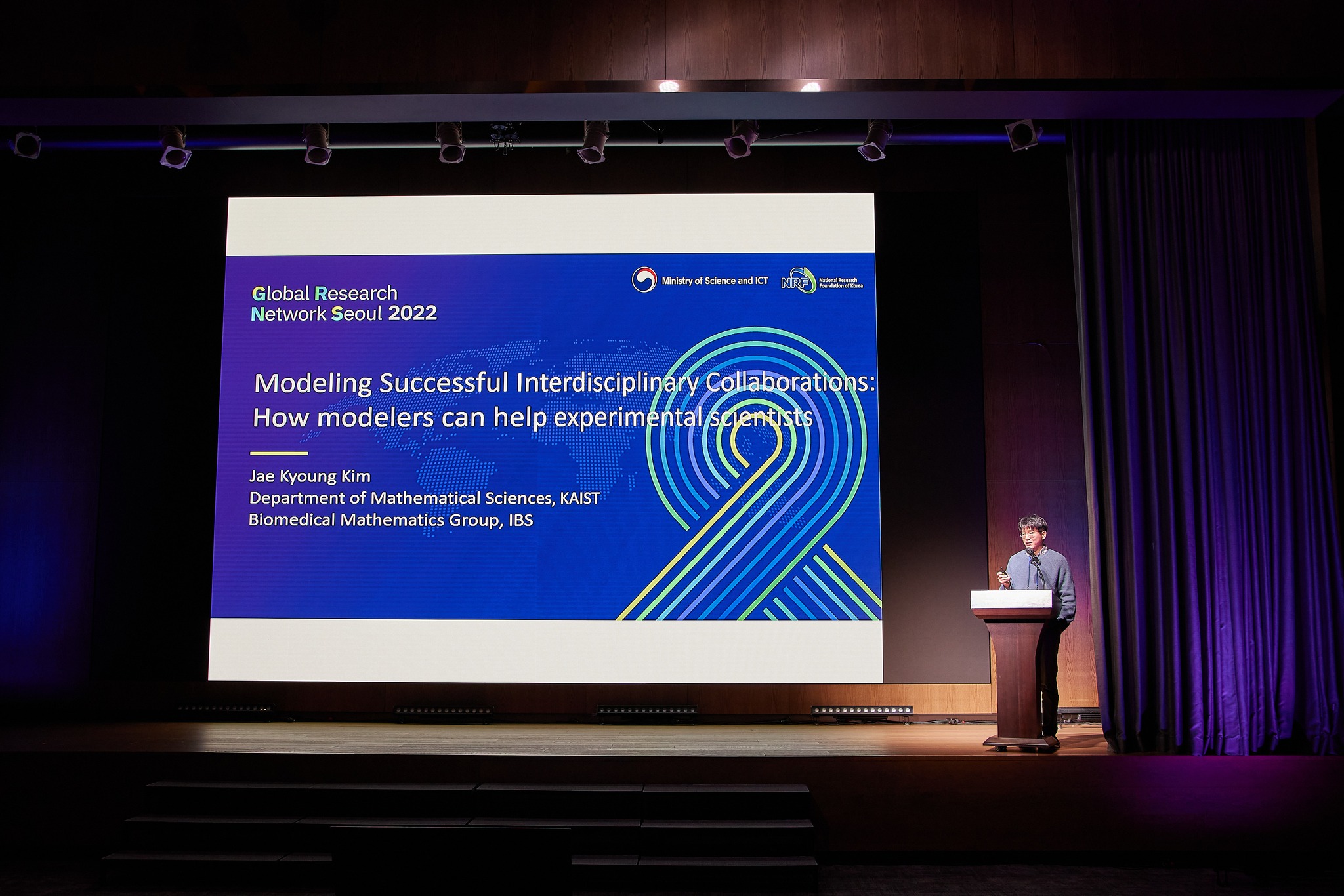 CI Jae Kyoung Kim gave a talk on 'Global Research Network Seoul 2022 ...