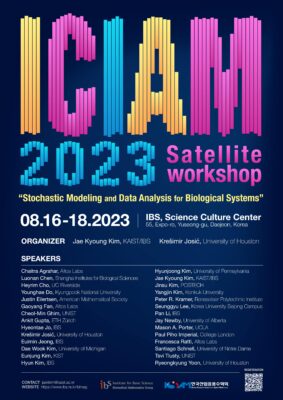 ICIAM 2023 Satellite Workshop: Stochastic Modeling and Data Analysis for Biological Systems ...