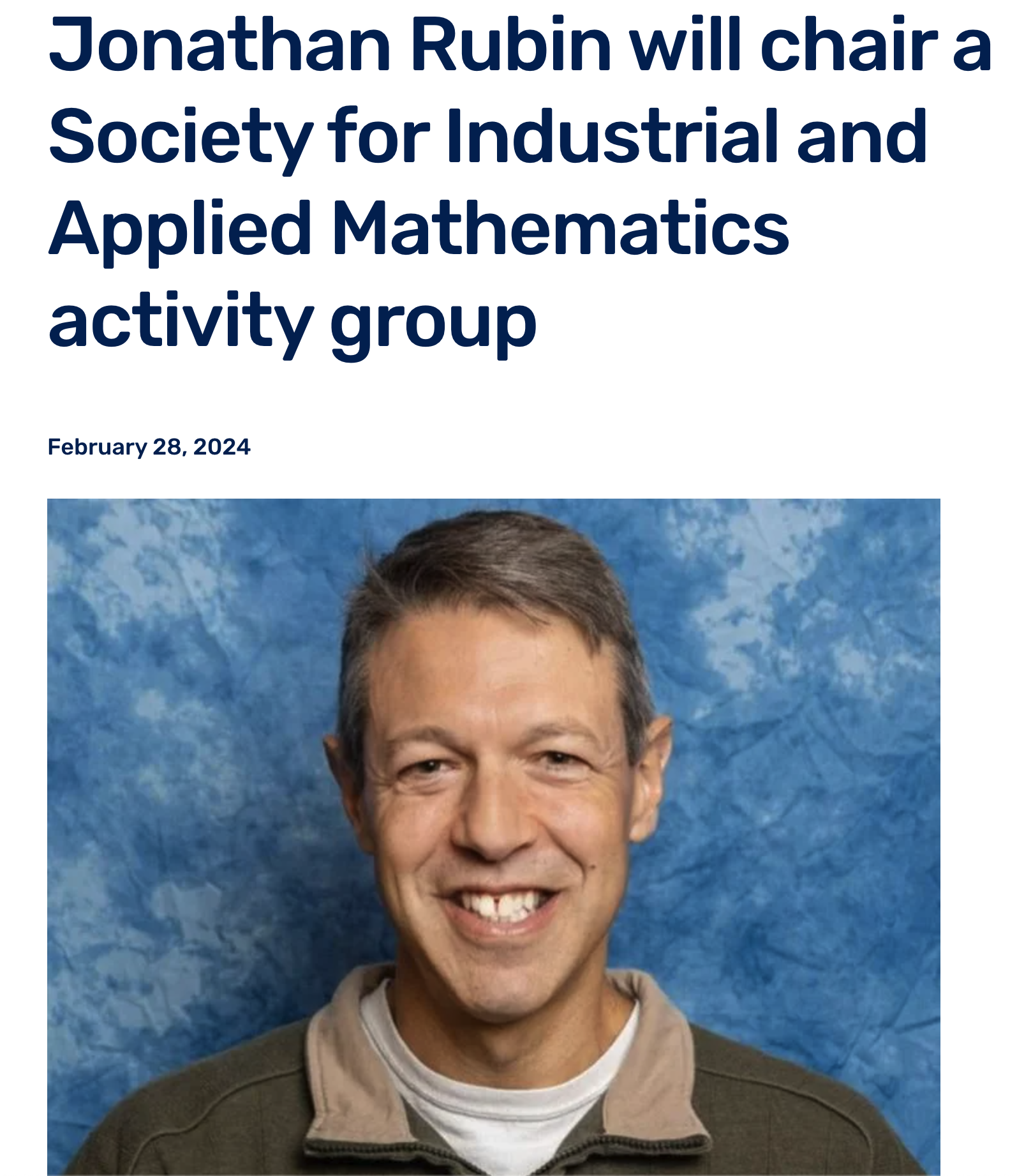 Jonathan Rubin, a visiting scholar at BIMAG, will lead as the chair of ...