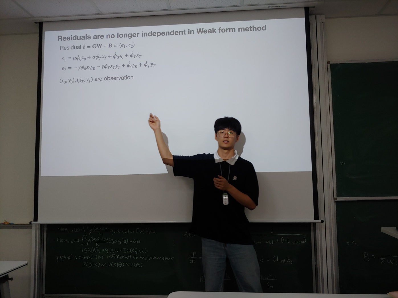 Kang Min gave a talk on "Direct Estimation of Parameters in ODE Models Using WENDy" - Biomedical ...