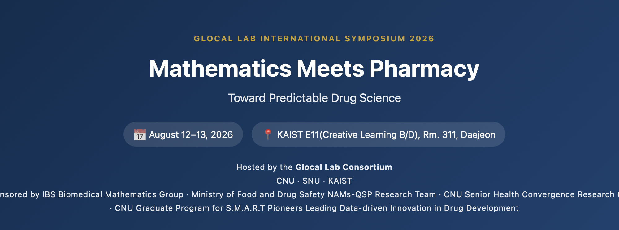 Glocal Lab International Symposium 2026: Mathematics Meets Pharmacy ...