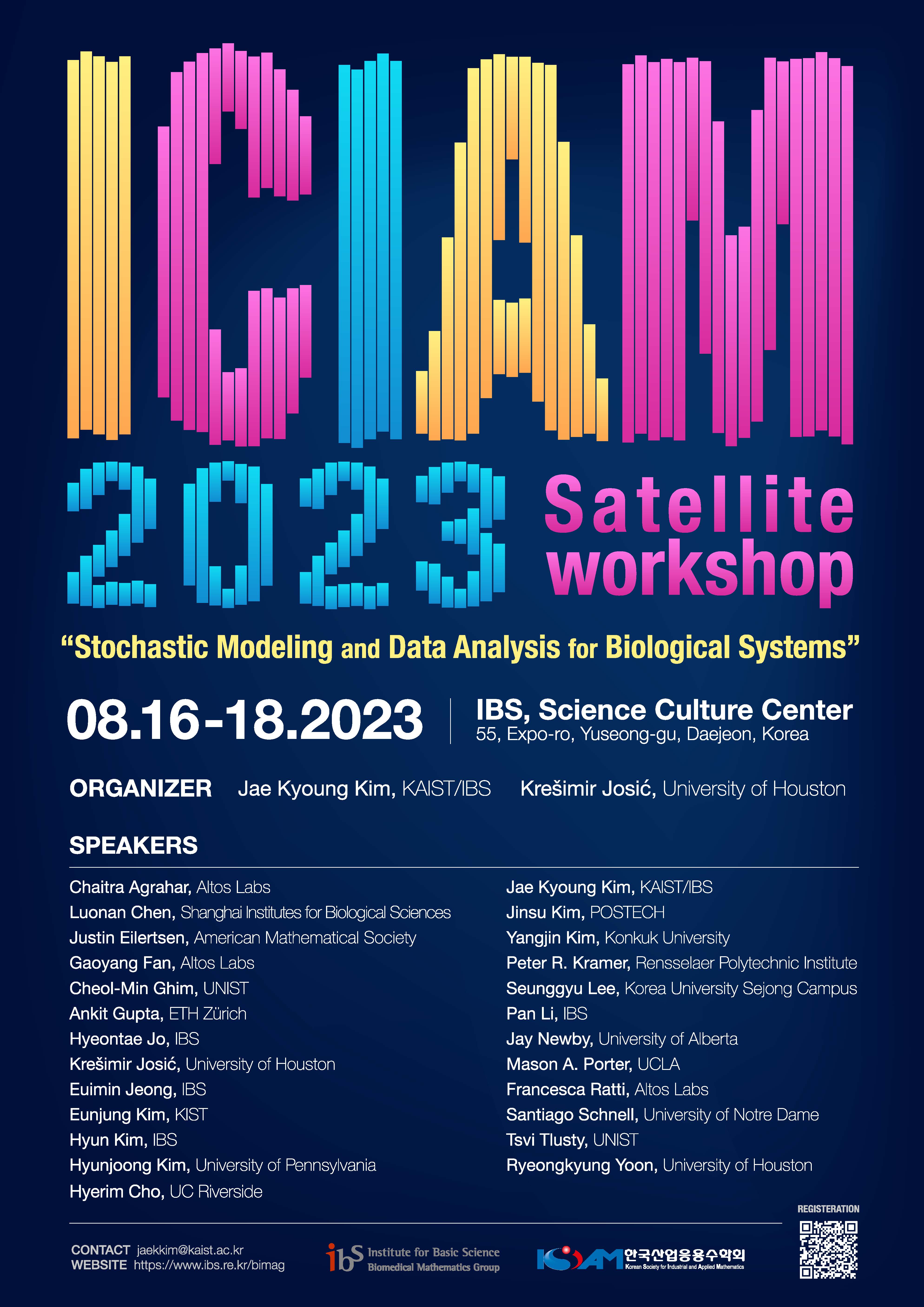 ICIAM 2023 Satellite Workshop: Stochastic Modeling and Data Analysis for Biological Systems