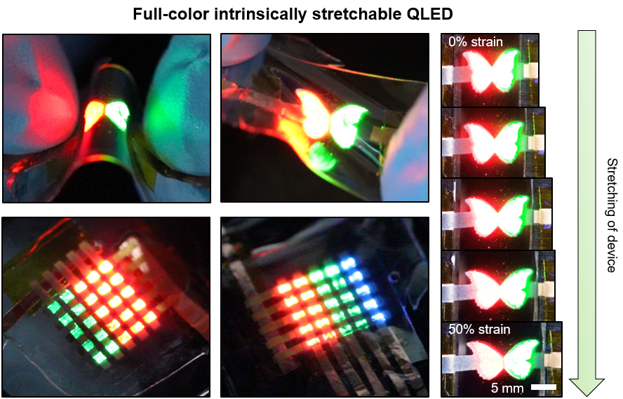 Stretchable Quantum Dot Display