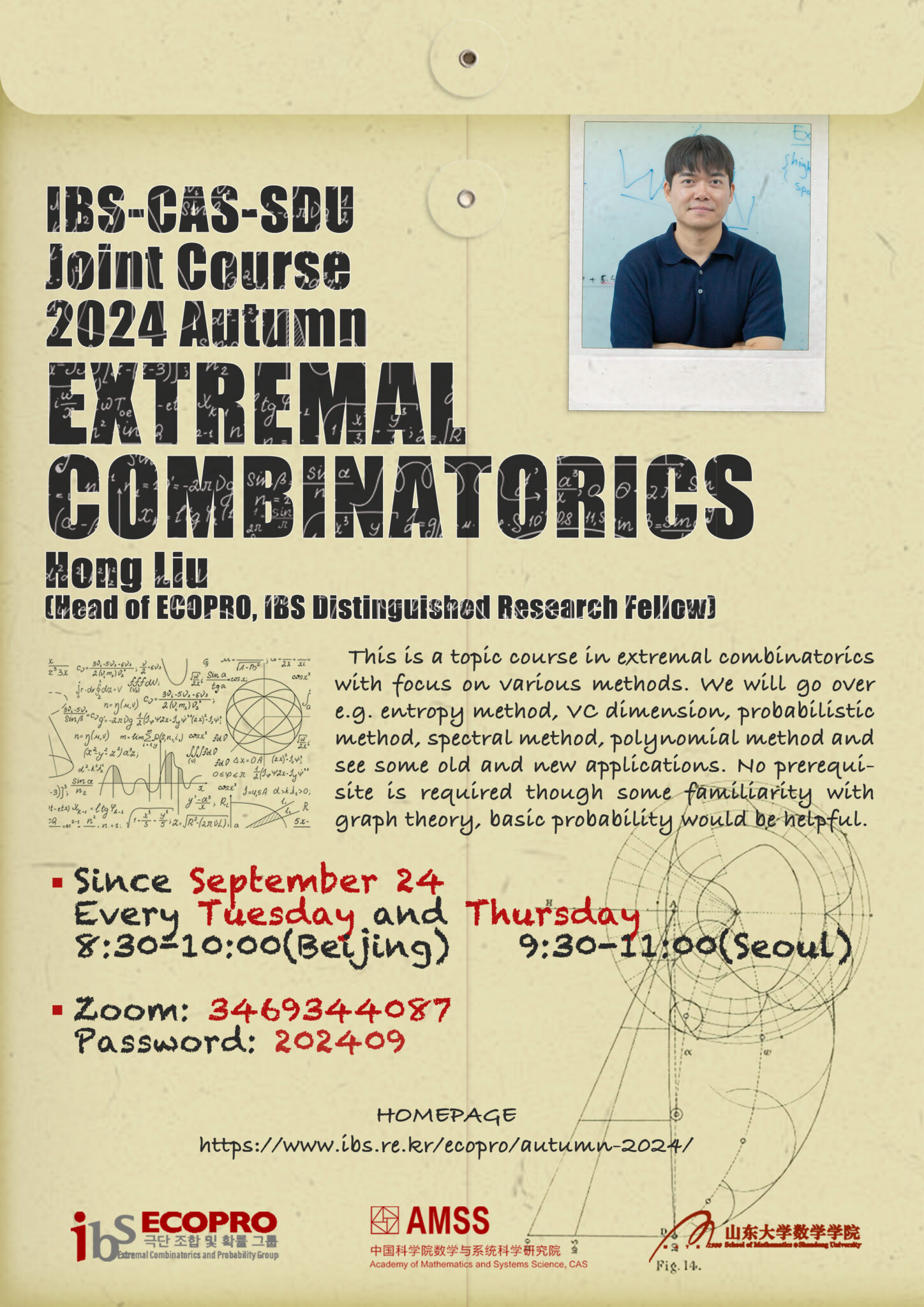 Autumn course 2024 - Extremal Combinatorics and Probability Group